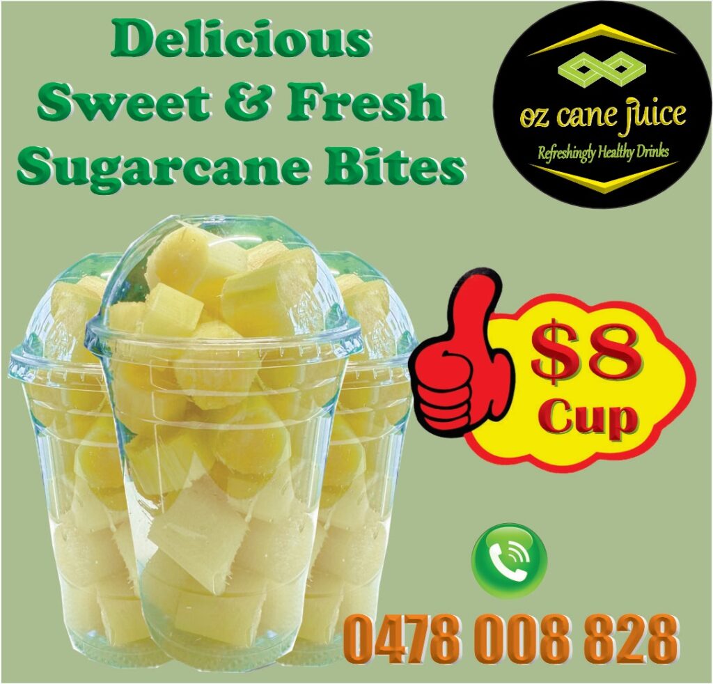 Chewable/Eating Cane Bites - OZ Cane Juice
